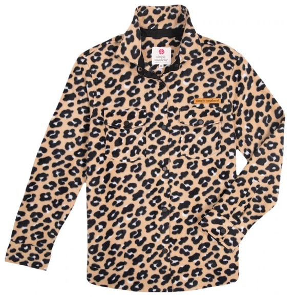Simply Southern | Jackets & Coats | Nwt Simply Southern Leopard Print ...